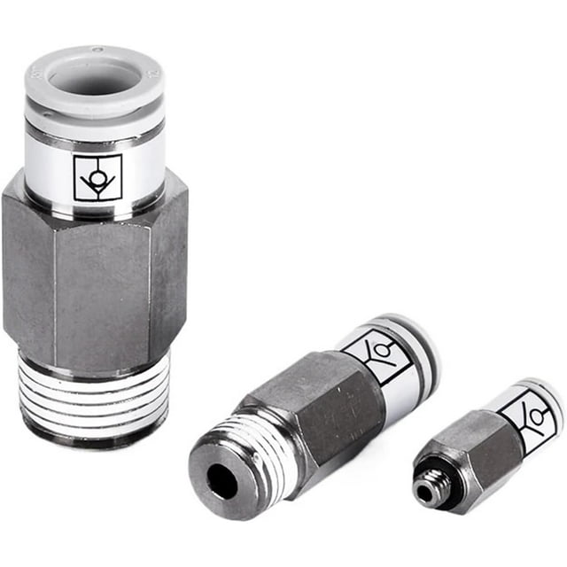 AKH Servies Pneumatic Check Valve Quick Connector Fitting Air Pipe One-way Check Valve AKH04A ...