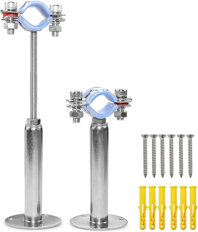 AKIHISA 1 Inch Wall Mount Ceiling Mount Pipe Support Ring Hanger,2 Pcs ...