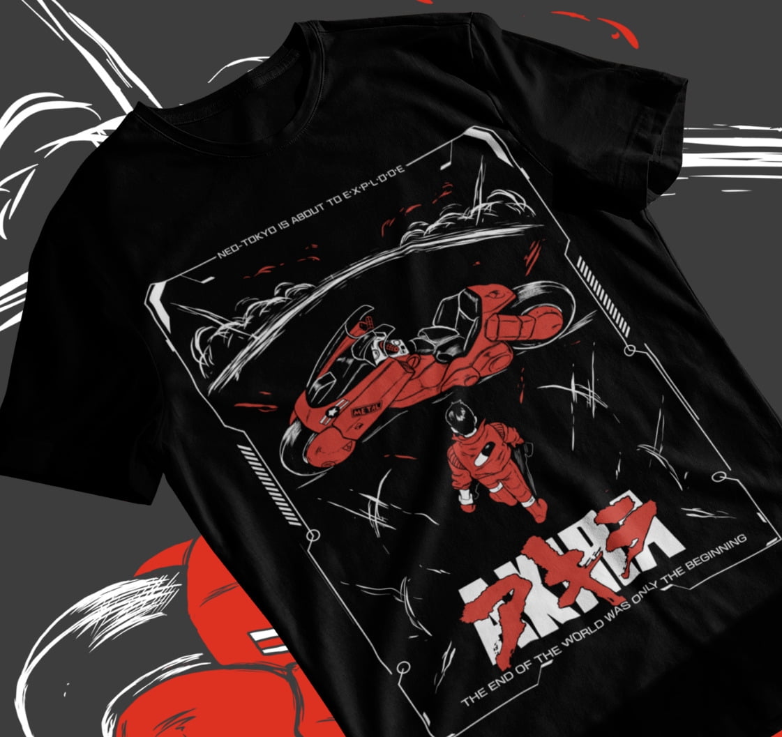 AKIRA T-Shirt Manga Anime Kaneda Tetsuo Katsuhiro Otomo Neo Tokyo Soft ...
