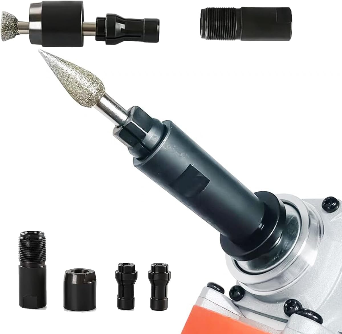 AKKOAL 2PC multifunctional 6/3mm angle grinder to straight grinder ...