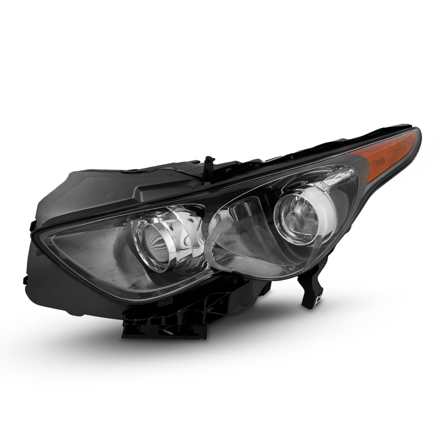 AKKON - Fit 2009-2017 FX37 FX35 FX50 QX70 OE Black Headlight Compatible ...