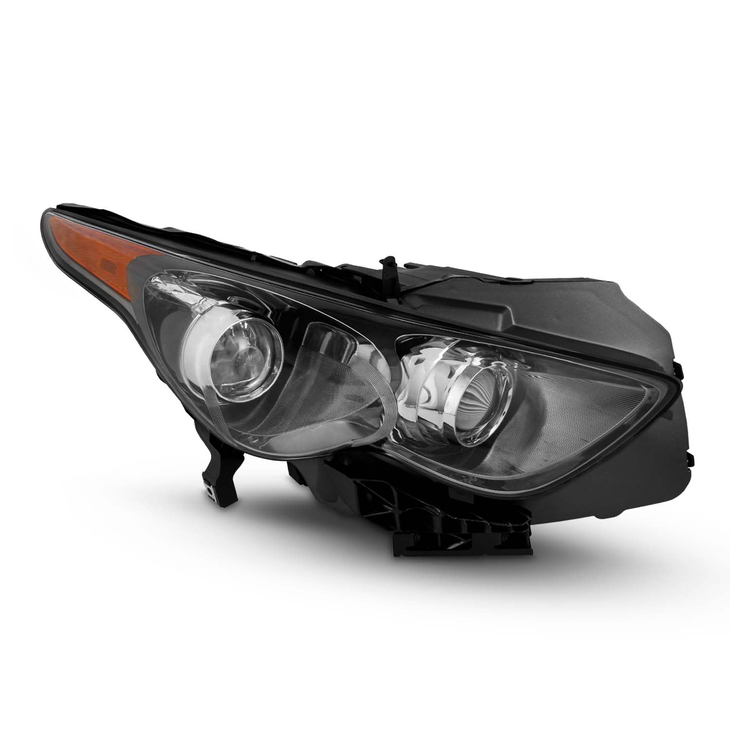 AKKON - Fit 2009-2017 FX37 FX35 FX50 QX70 OE Black Headlight Compatible W/Sport Package W/AFS ...