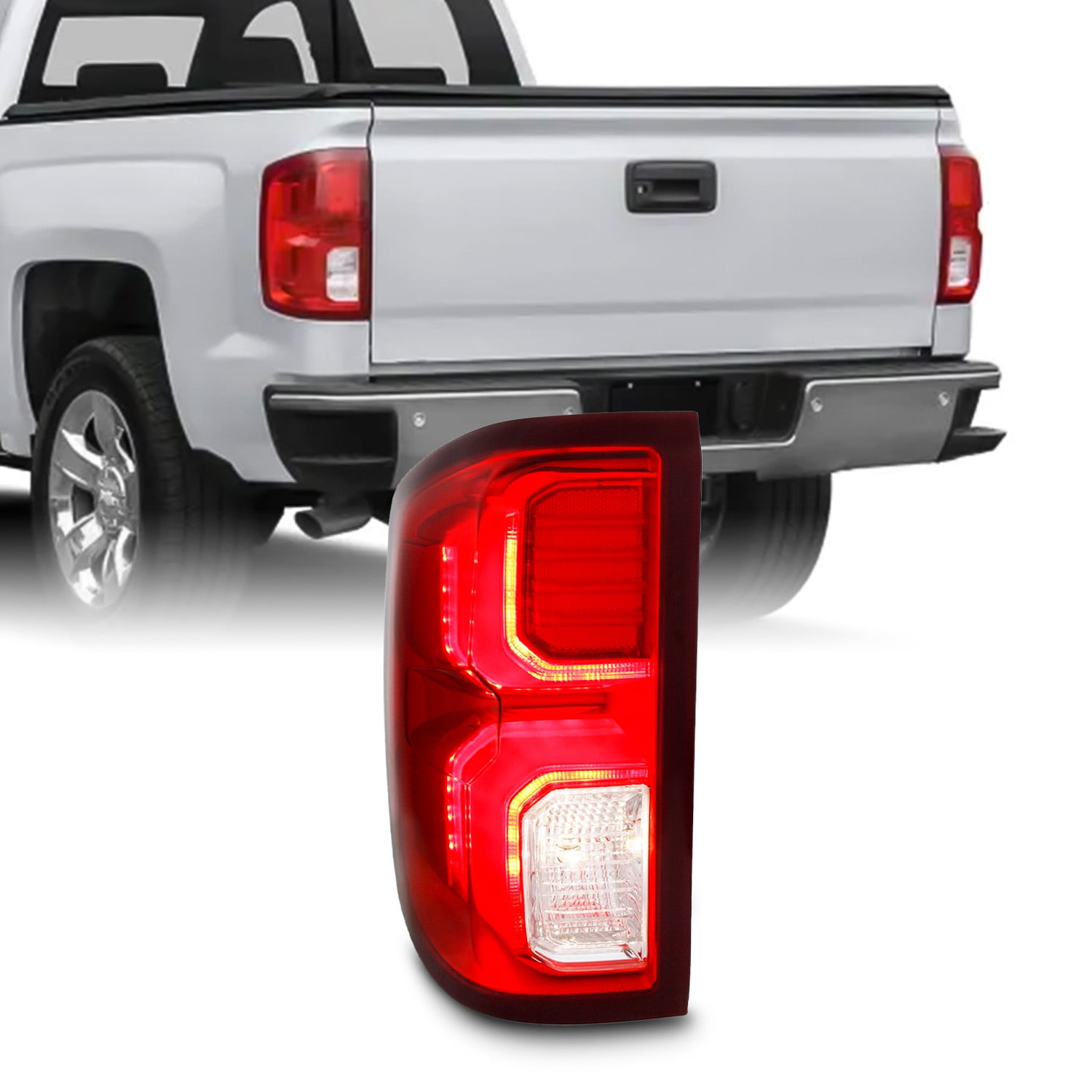AKKON - Fit 2016 2017 2018 Chevy Silverado 1500 LTZ Pickup Truck LED ...