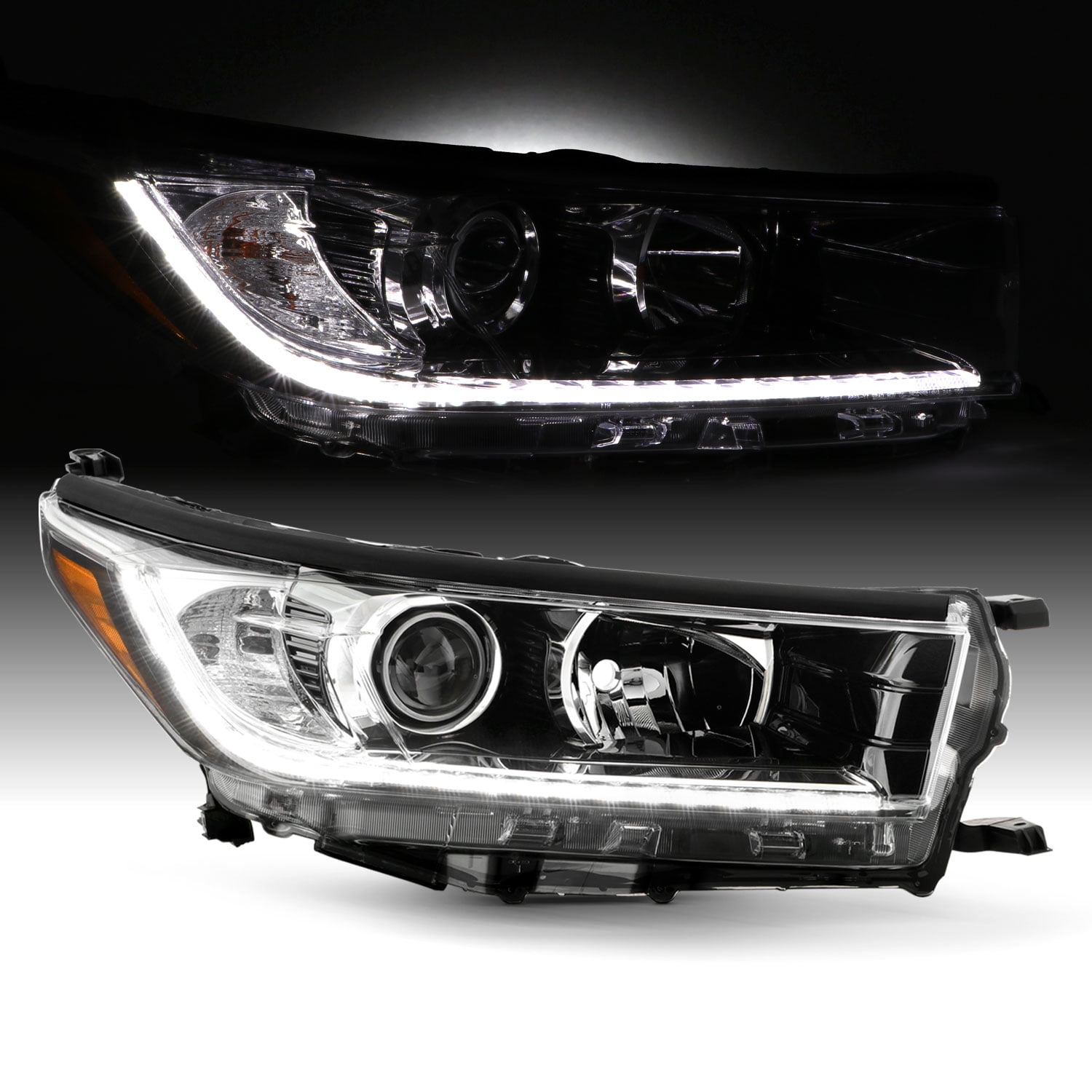 AKKON - Fit 2017 2018 2019 Toyota Highlander SE Limited [Halogen Type ...