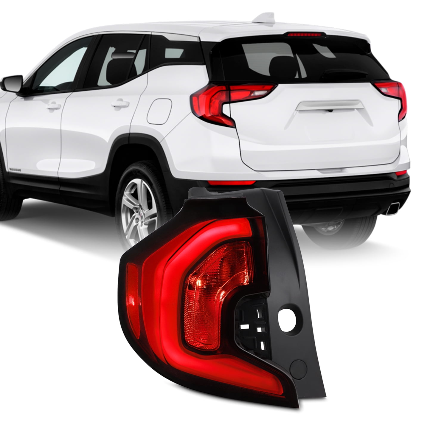 AKKON - Fit 2018-2021 GMC Terrain 18-21 SLT SLE Halogen|LED Outer Tail ...