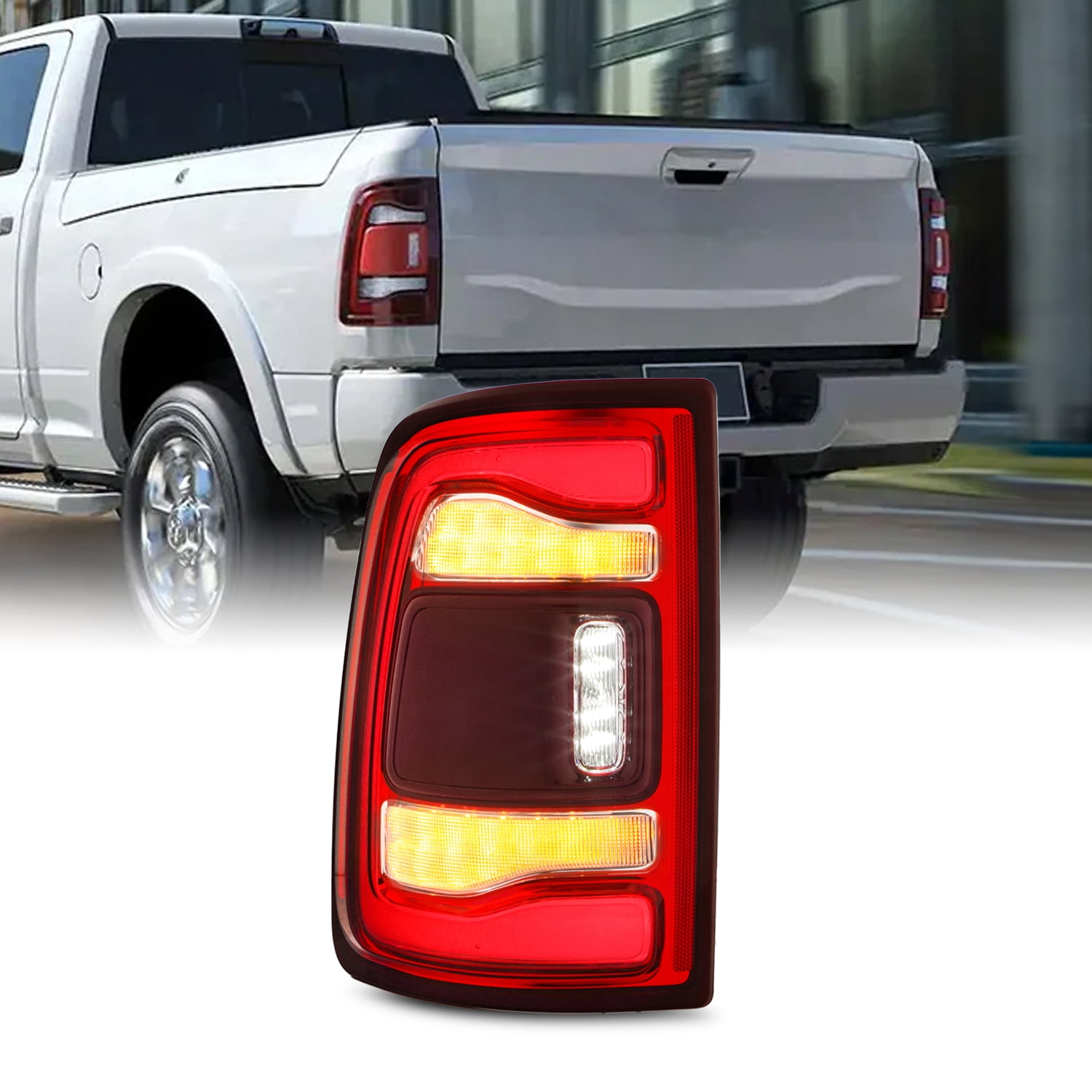 AKKON - Fit 2019-2024 Ram 2500 3500 LED SwitchBack Turn Signal Red ...
