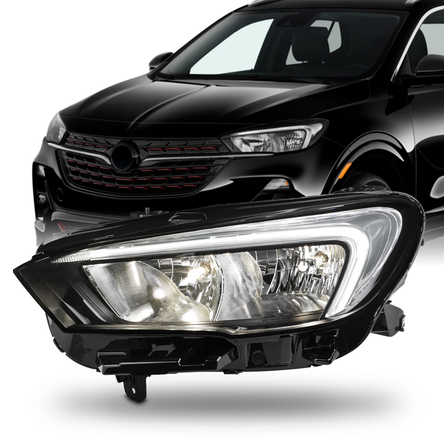 AKKON - Fit 2020 2021 2022 2023 Buick Encore GX Assembly Headlamp 20-23 ...