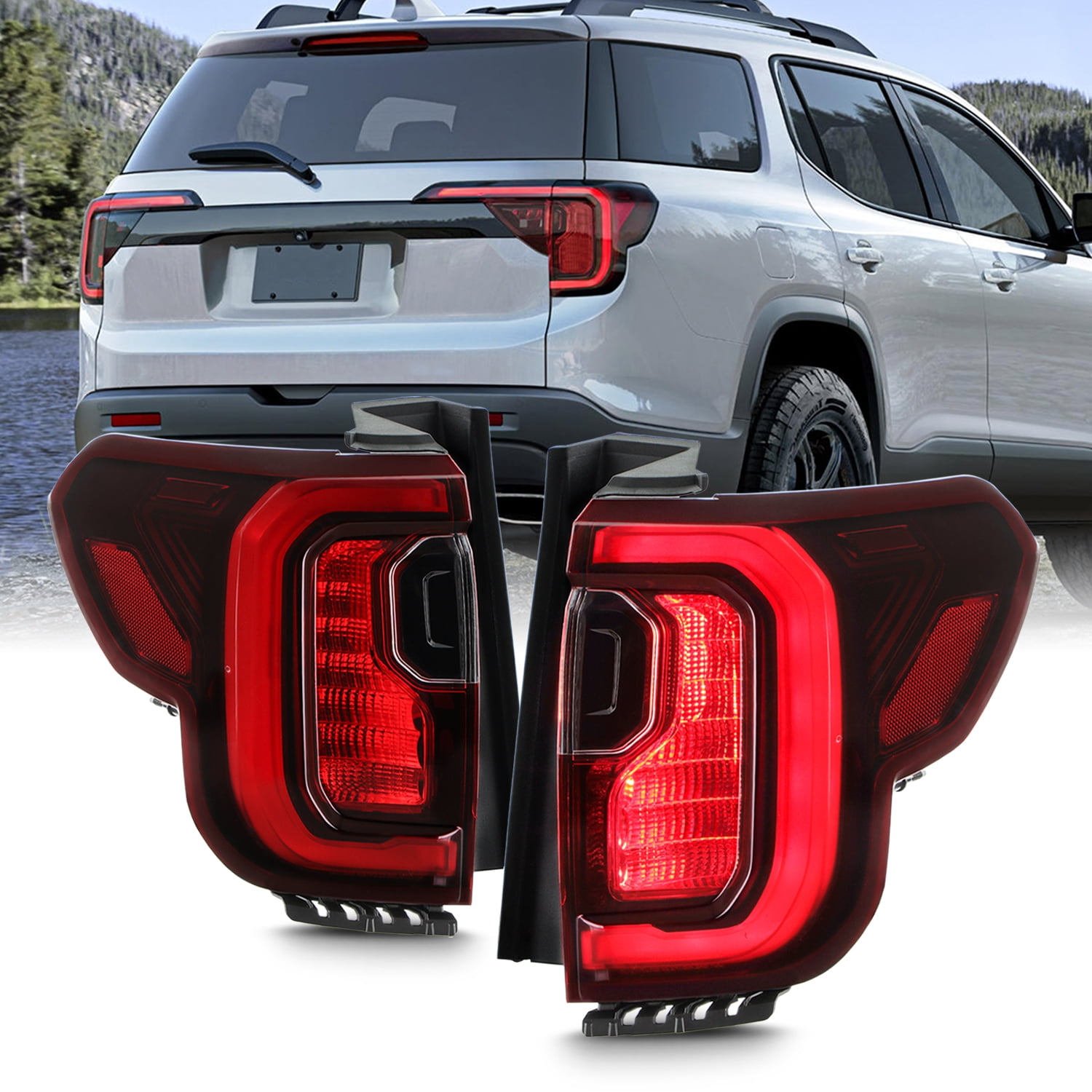 AKKON - Fit 2020 2021 2022 2023 GMC Acadia AT4 Full LED Outer Black ...