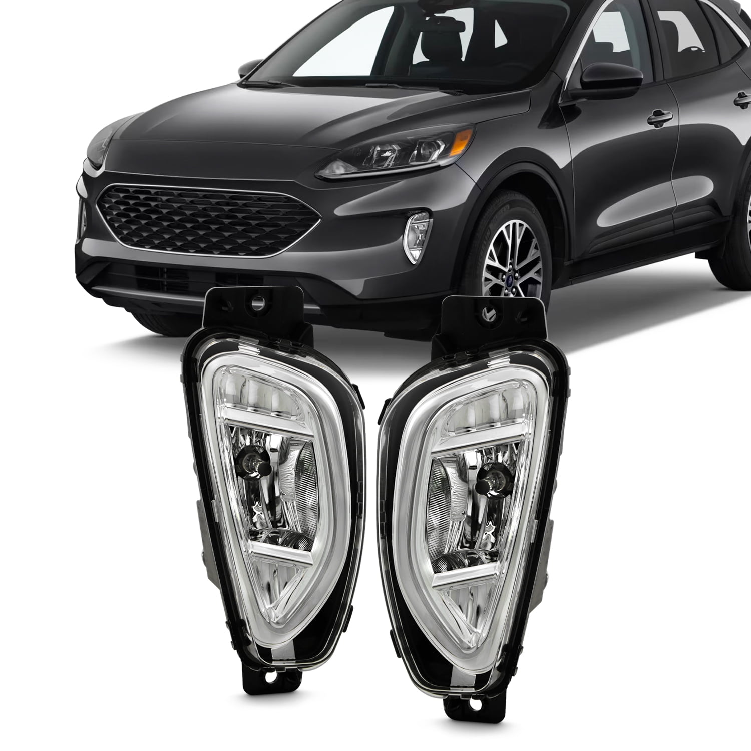 AKKON - Fit 2020 2021 2022 Ford Escape 20-22 OE Style Halogen Type Fog ...