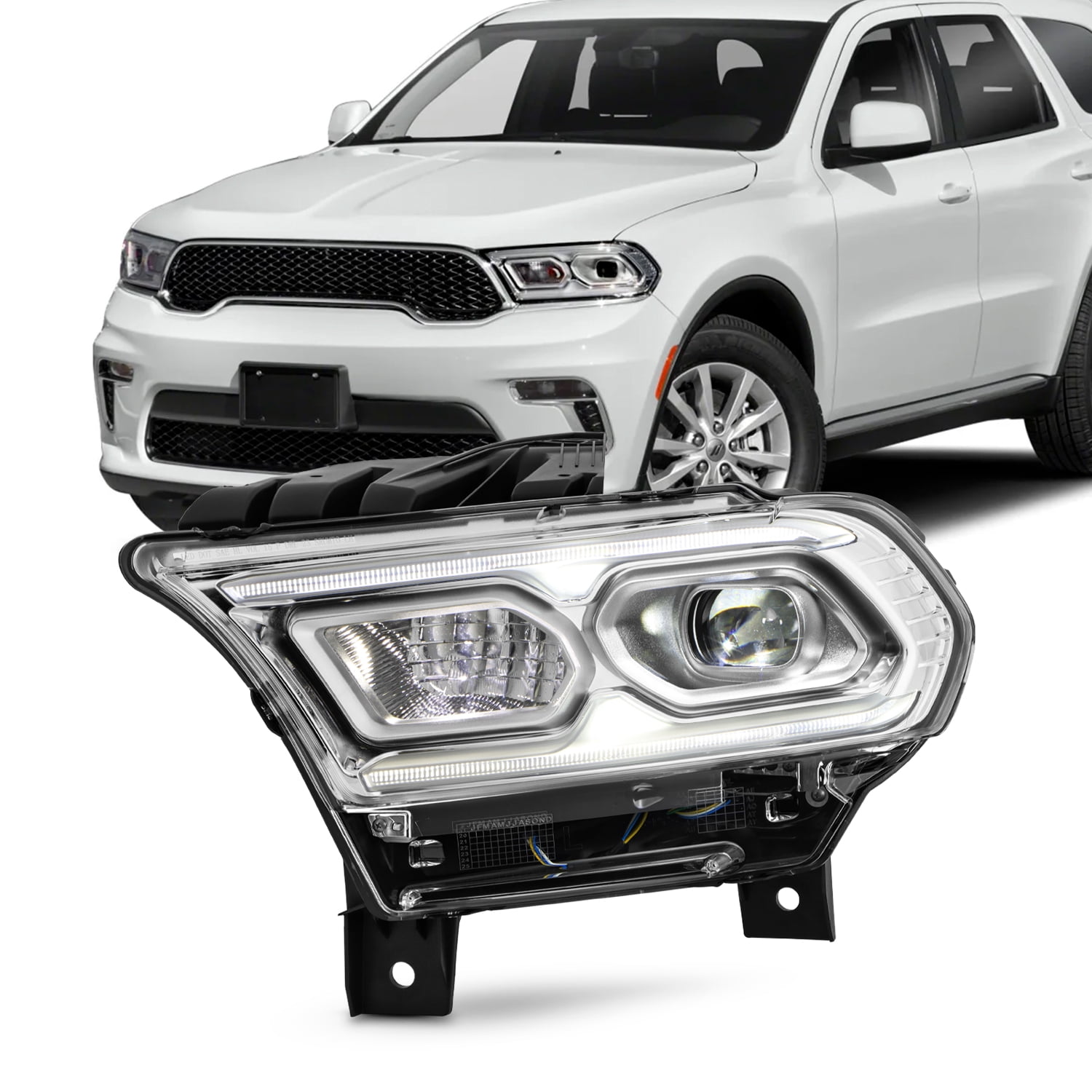 AKKON - Fit 2021 2022 2023 2024 Dodge Durango (Non Auto Leveling) Full ...