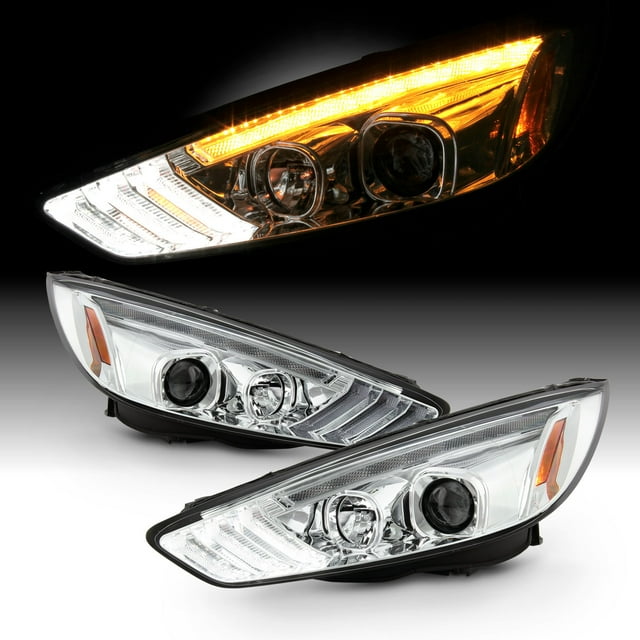 AKKON - Fits 15-18 Ford Focus S | SE | ST | Titanium [Halogen Type] LED ...