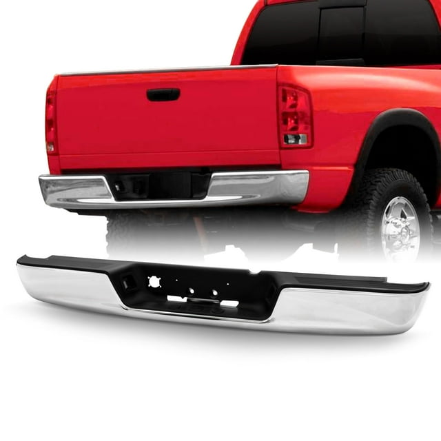 AKKON Chrome Rear Bumper Replacement Kit for 2002-2008 Dodge Ram 1500 ...