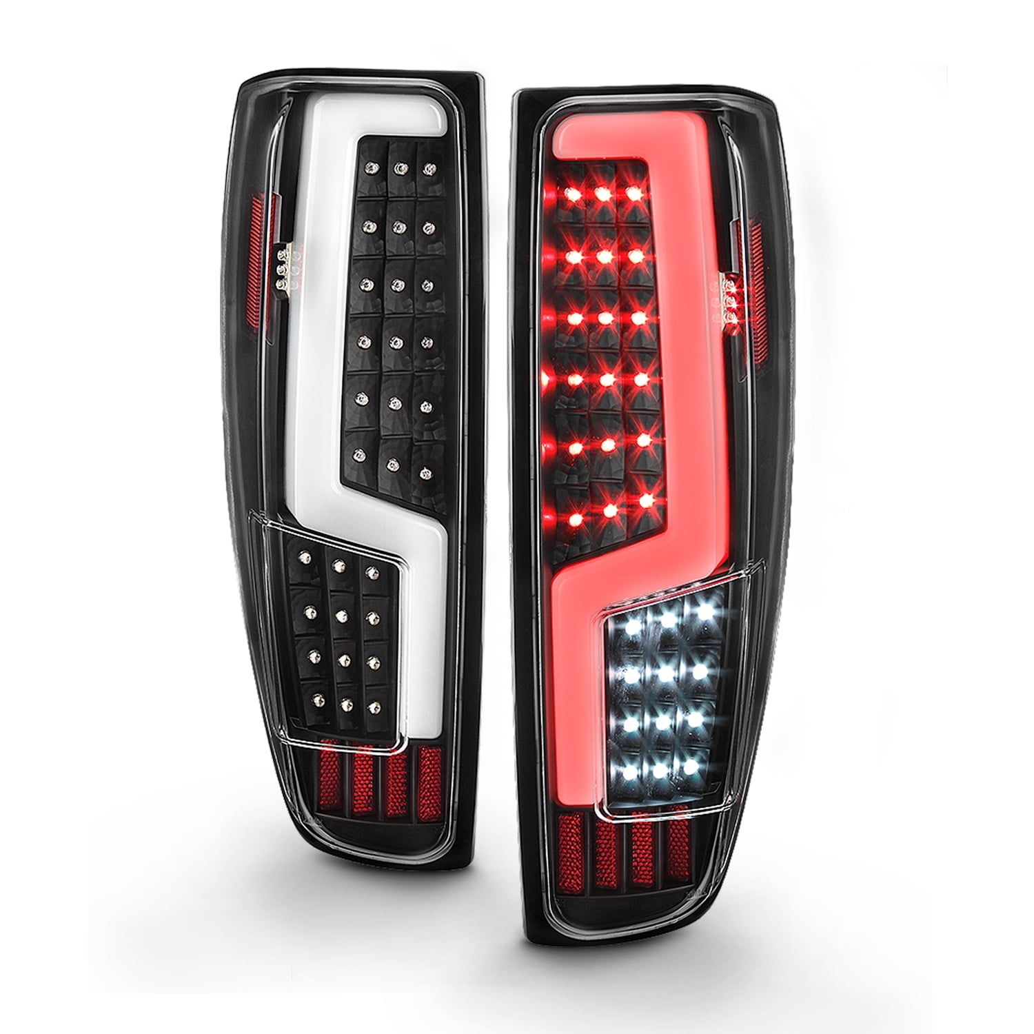 AKKON Full LED Black Tail Lights Pair, Fits 2004-12 Chevy Colorado, GMC ...