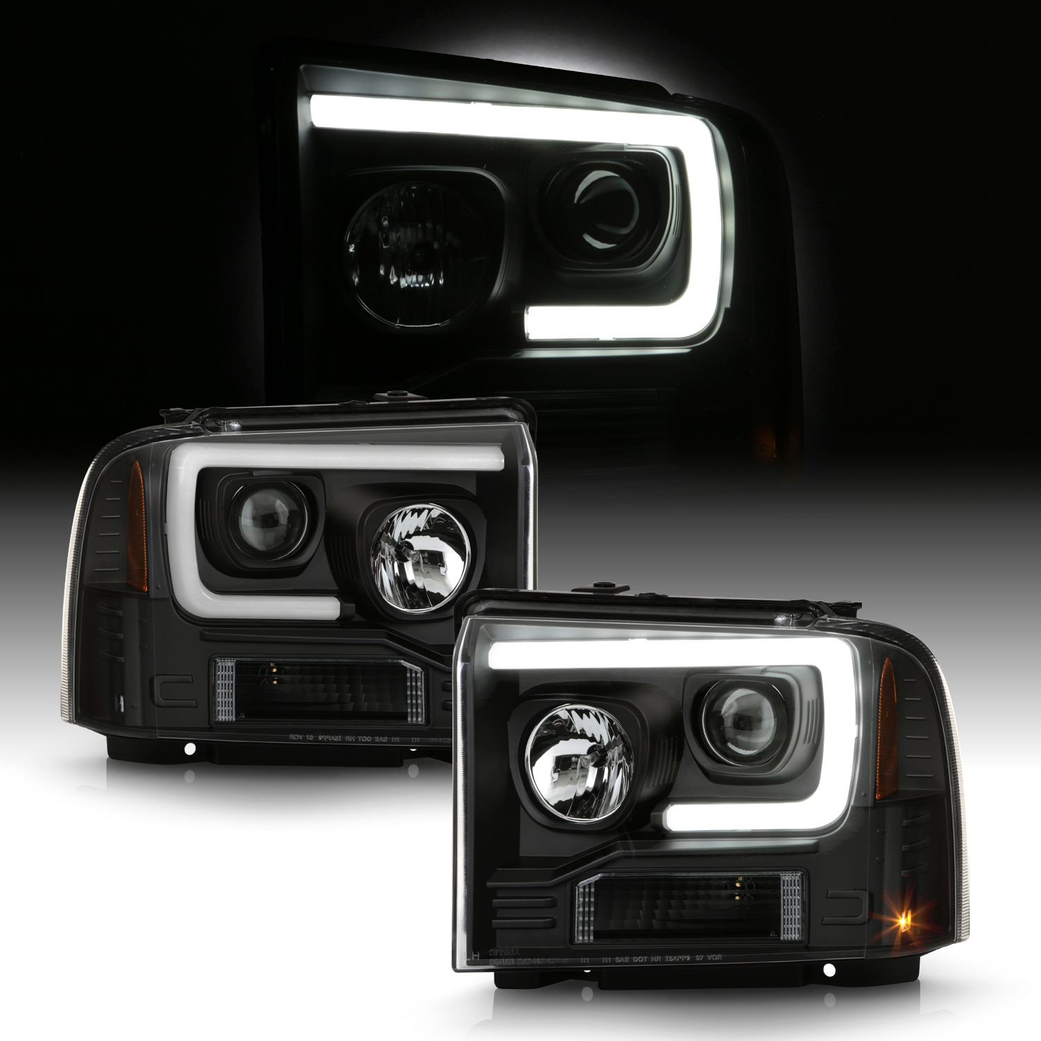 Spyder Ford F250/350/450 Super Duty 08-10 Projector Headlights - LED ...