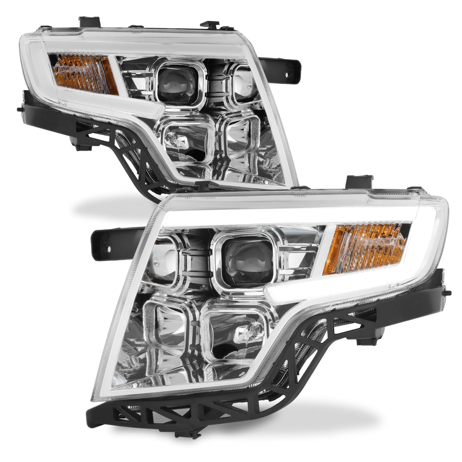 AKKON - Fits 2007-2010 Ford Edge LED Light Tube Stylish DRL Projector ...