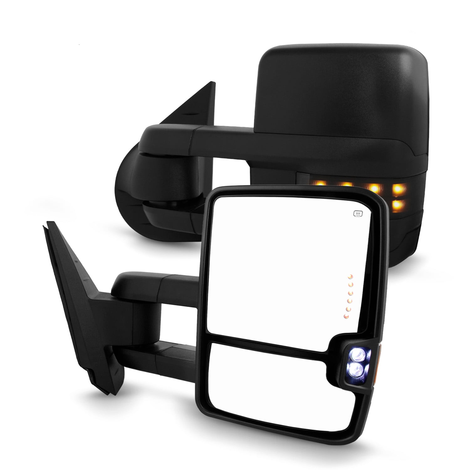 AKKON - Towing Mirrors for 2007-13 Chevy Silverado, GMC Sierra 1500 ...