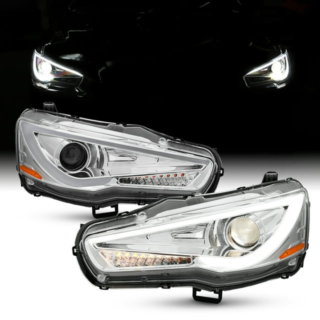 AKKON - Fits 2008-2017 Mitsubishi Lancer Evolution LED DRL Tube ...
