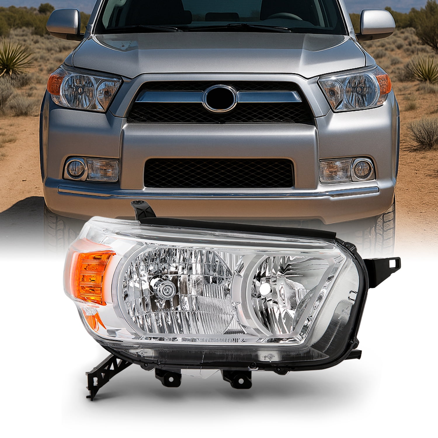 AKKON - Fits 2010 2011 2012 2013 Toyota 4Runner [Halogen Type] without ...