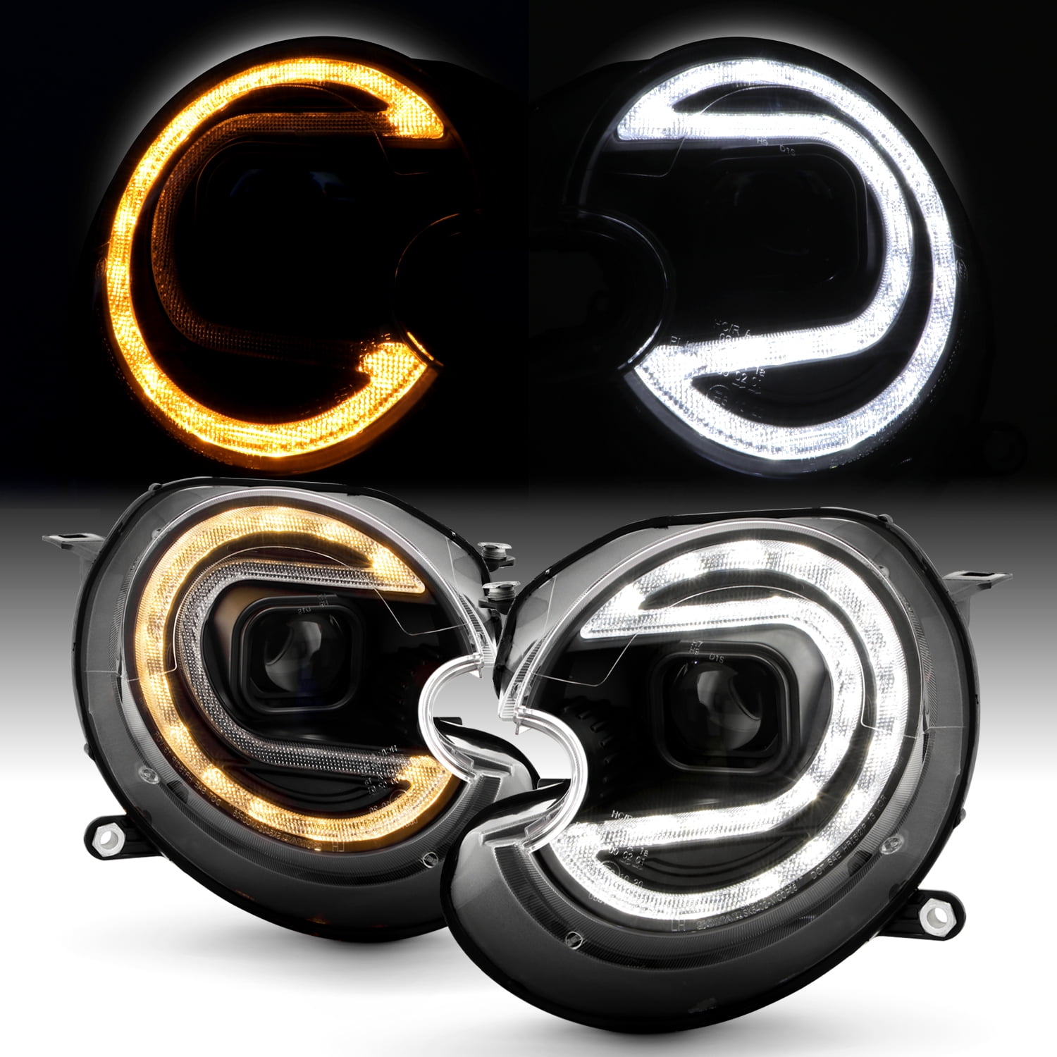 AKKON - Fits 2010-2012 Mini Cooper LED DRL Running SwitchBack Turn ...