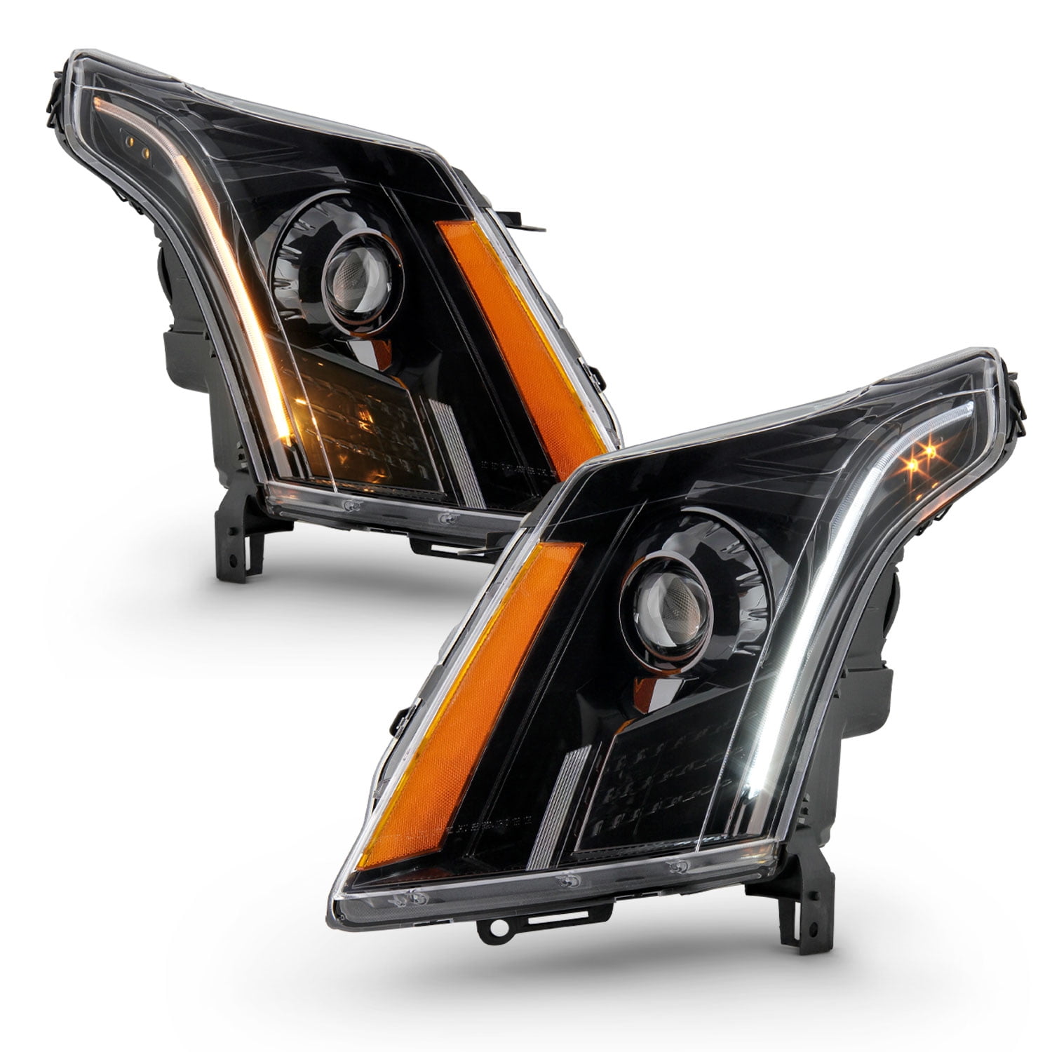 AKKON - Fits 2010-2016 Cadillac SRX [Halogen Type] Projector Black ...