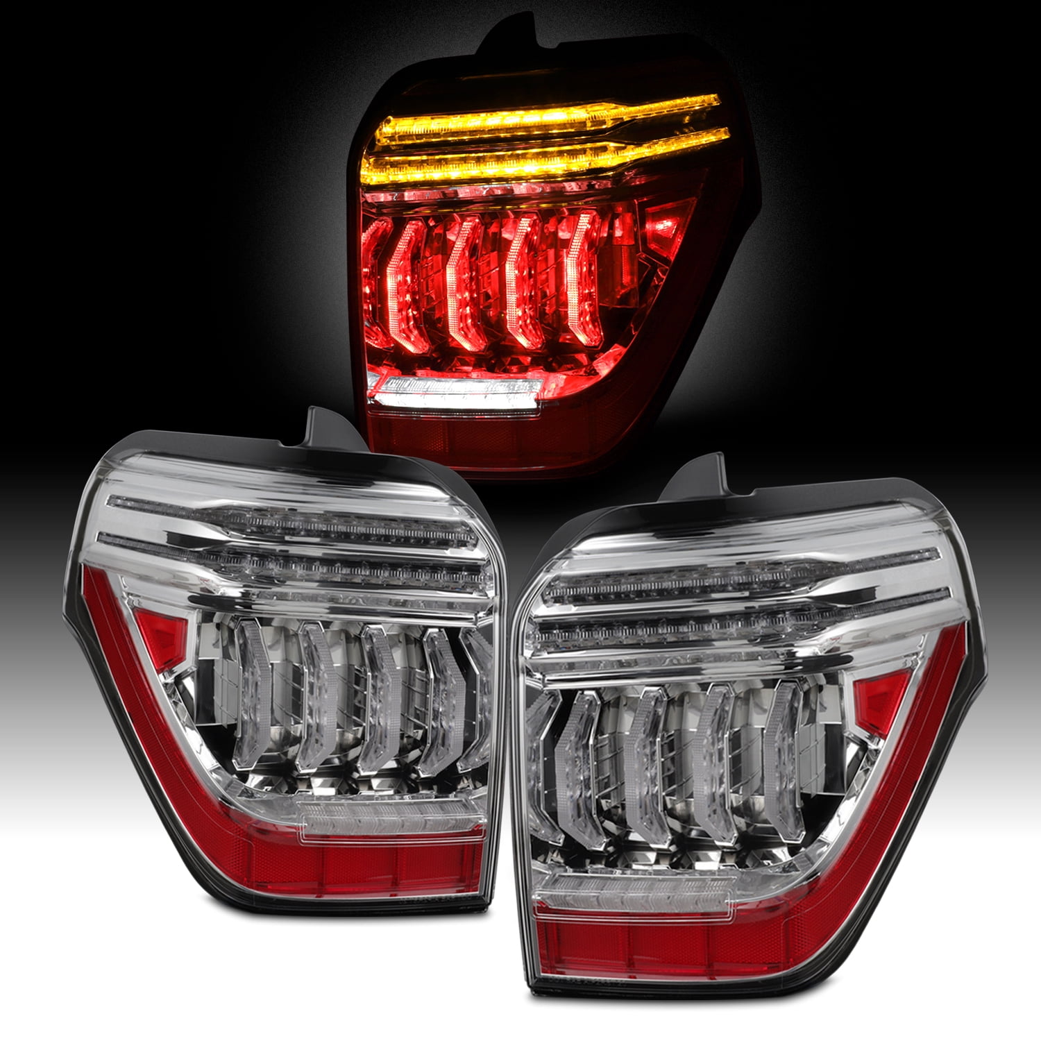 AKKON - Fits 2010-2022 Toyota 4Runner LED Tube DRL Brake Sequential ...