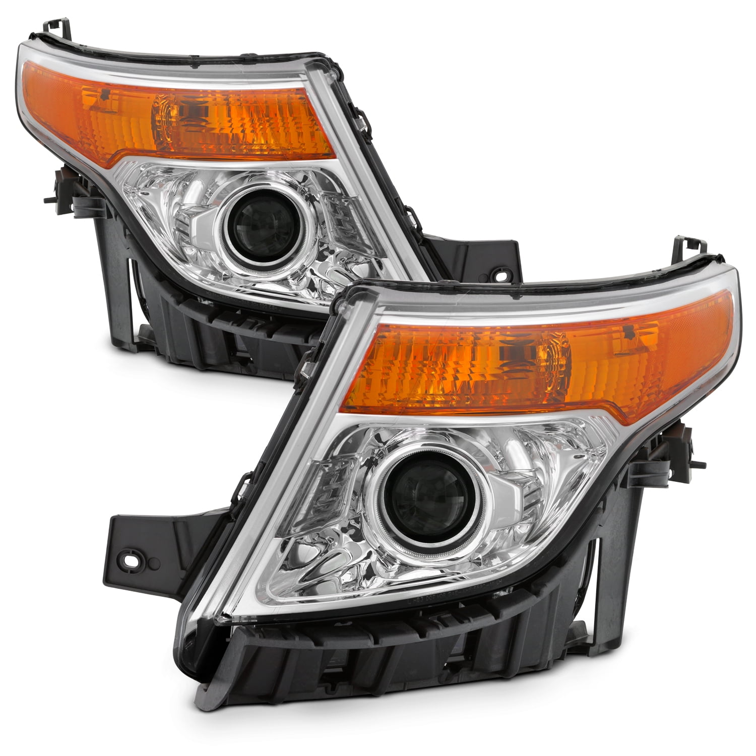 Replacement Projector Headlights Halogen for 2011-2015 Ford Explorer ...
