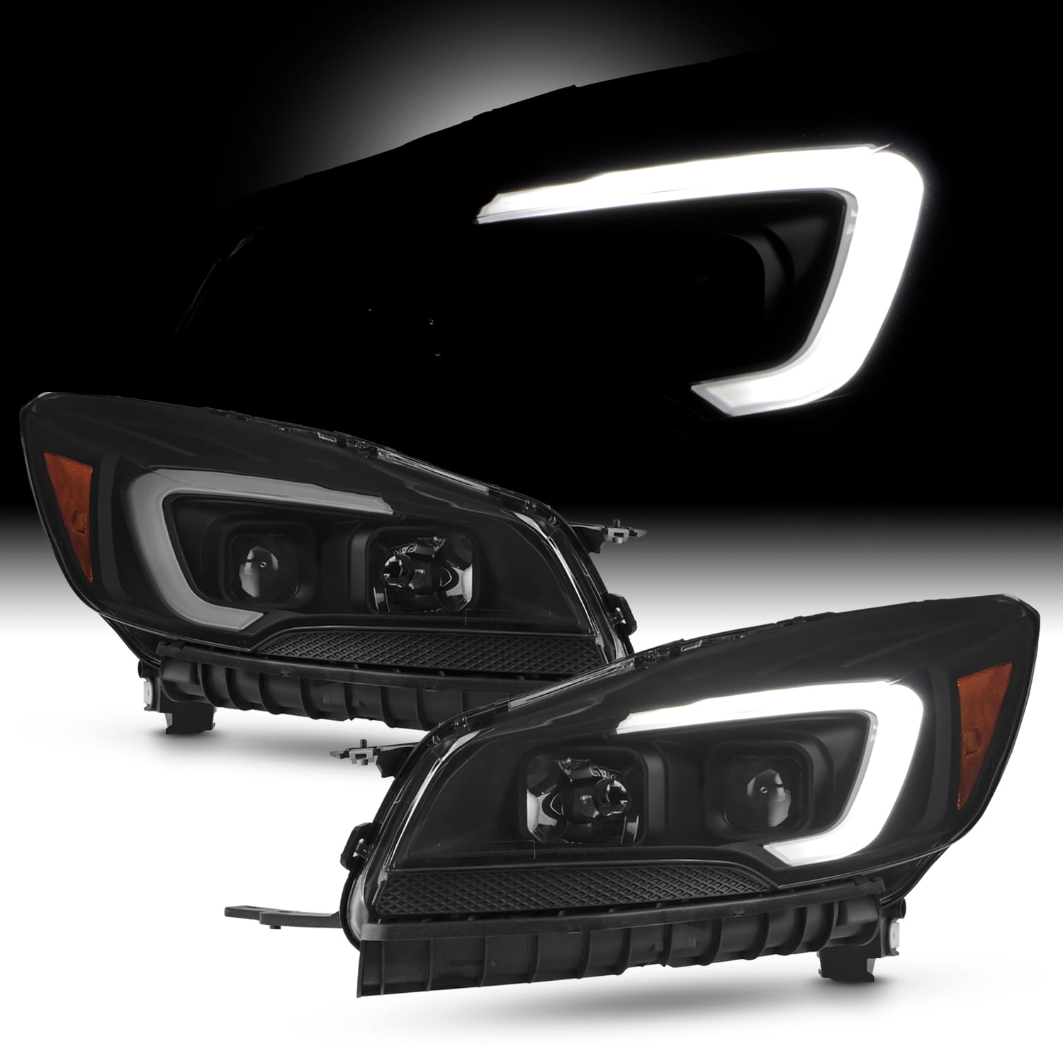 AKKON - Fits 2013-2016 Ford Escape [Low-Beam Projector] Black ...