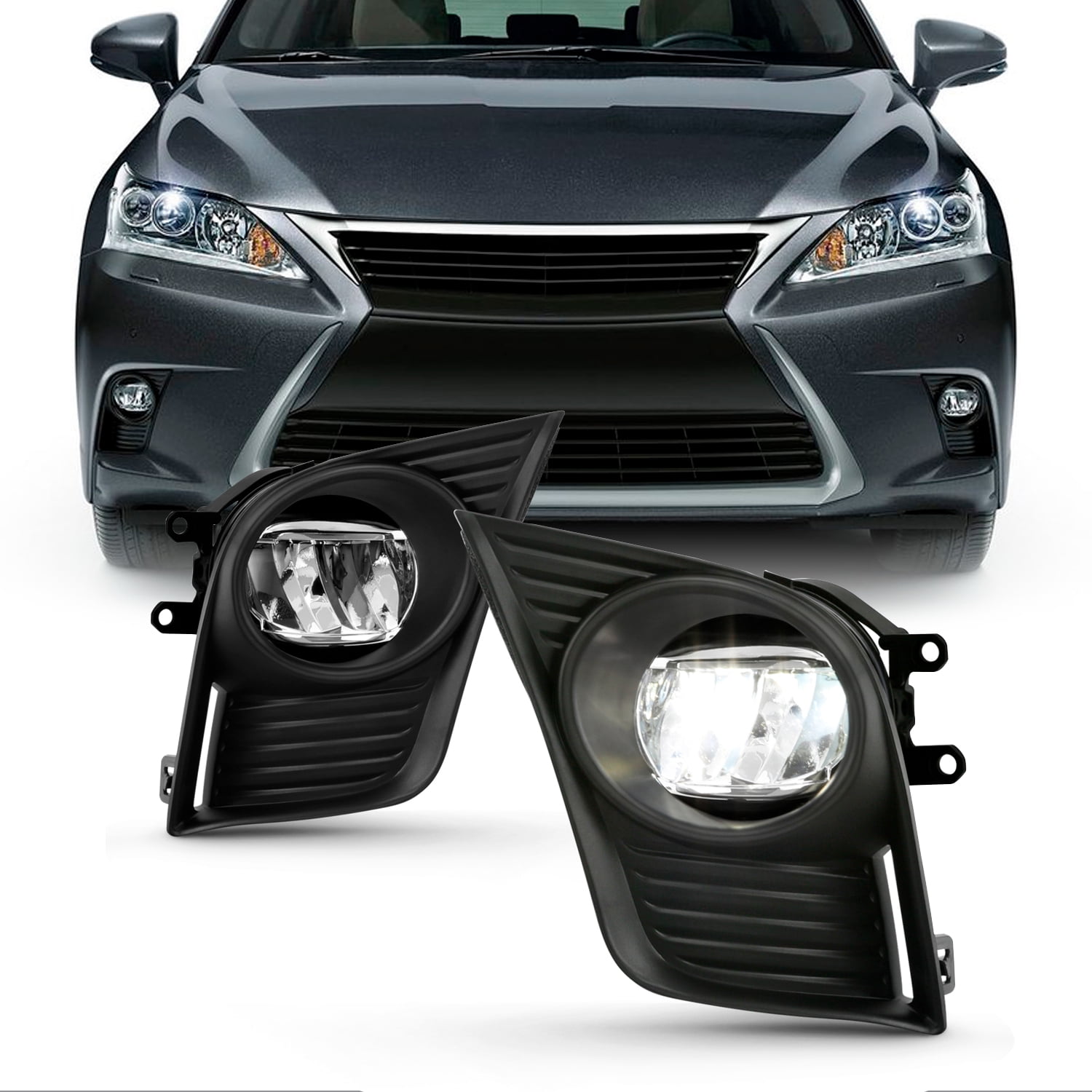 AKKON - Fits 2014-2017 Lexus CT200H [OE Style] LED Bumper Fog Lights ...