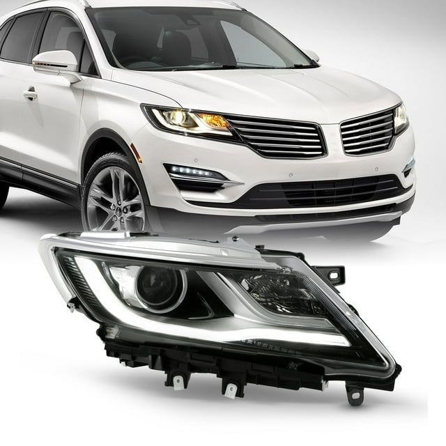 AKKON - Fits 2015 2016 2017 2018 2019 Lincoln MKC 4Door [HID/Xenon] LED DRL Projector Headlight ...