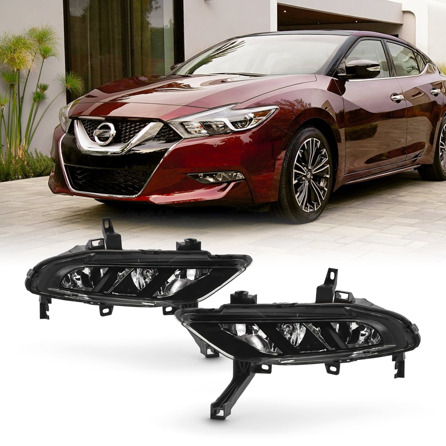 AKKON - Nissan 2016-2018 Maxima Halogen Type Fog Lights Driving Lamp ...
