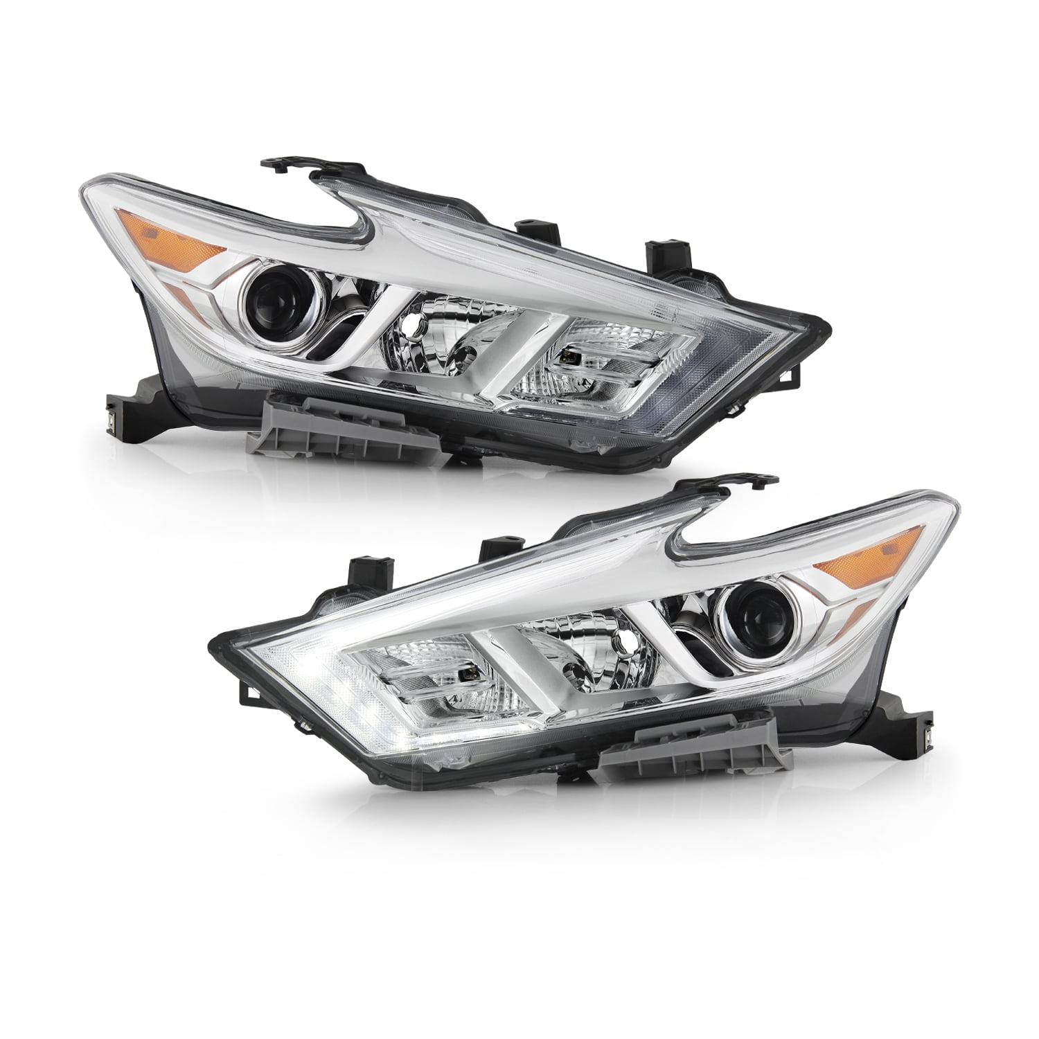 AKKON - Fits 2016-2018 Maxima S SL SV Sedan LED DRL Running Turn Signal ...