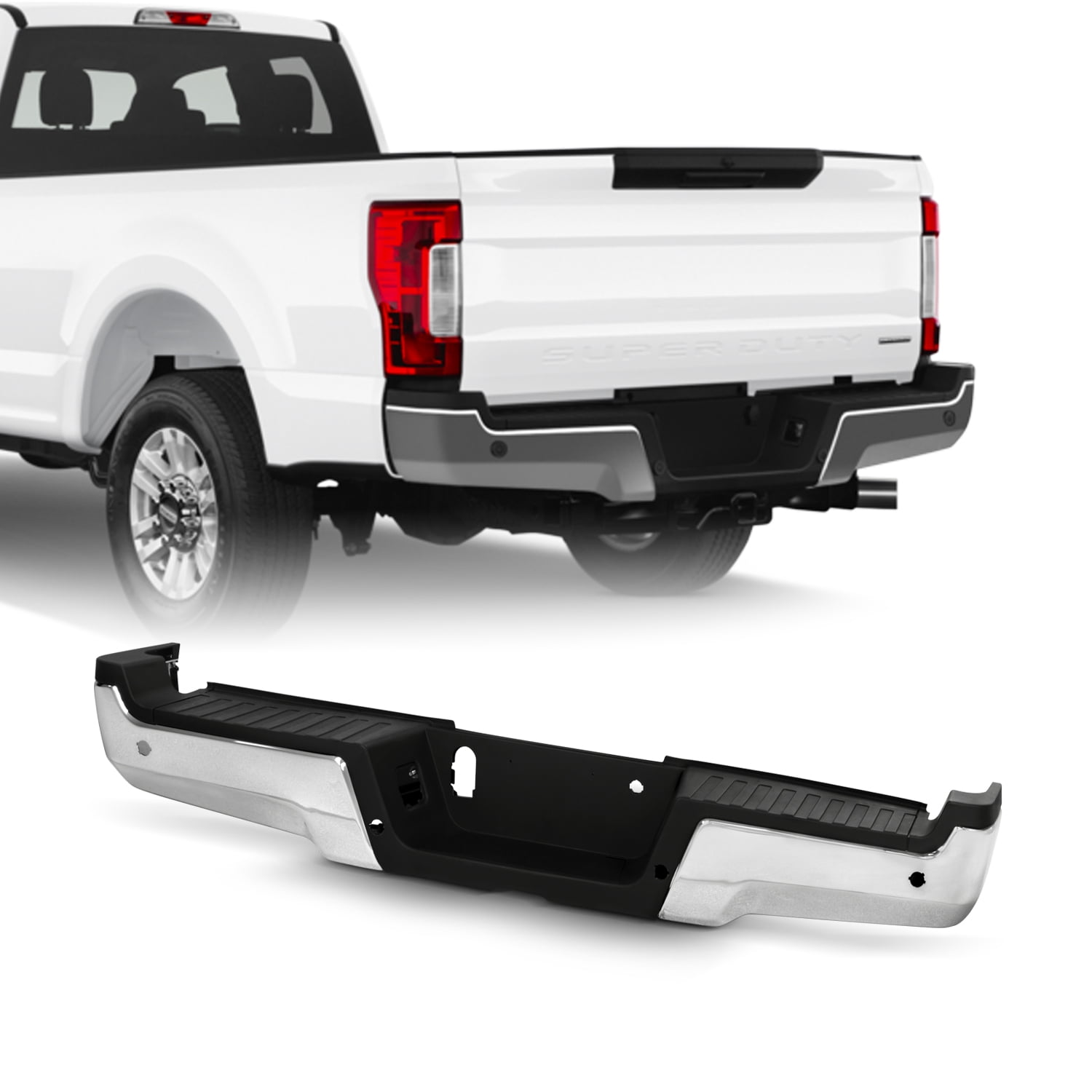 AKKON - Fits 2017-2018 Ford F250 F350 F450 Superduty Rear Bumper ...