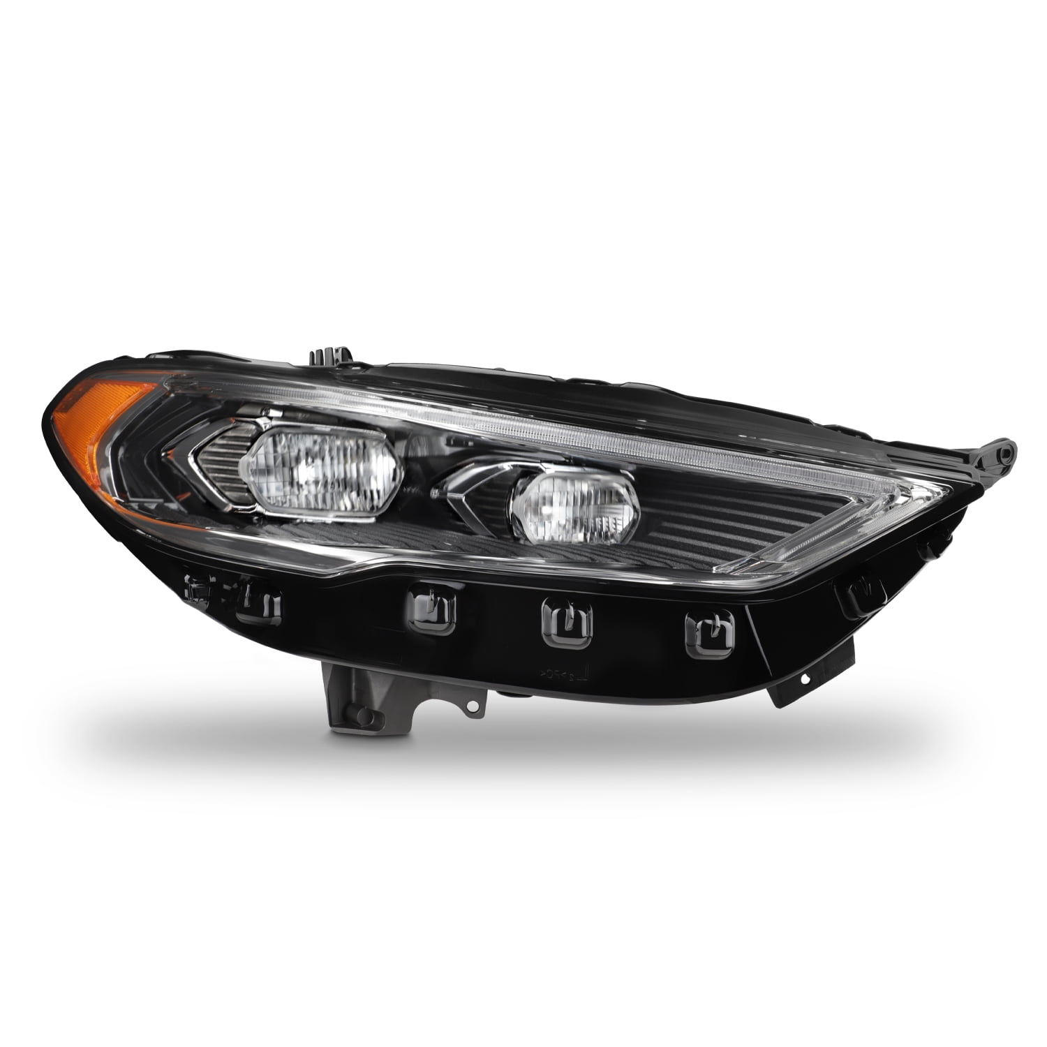 AKKON Full LED Replacement Headlight (Right) for 2017-2022 Ford Fusion with Running Tube Turn ...