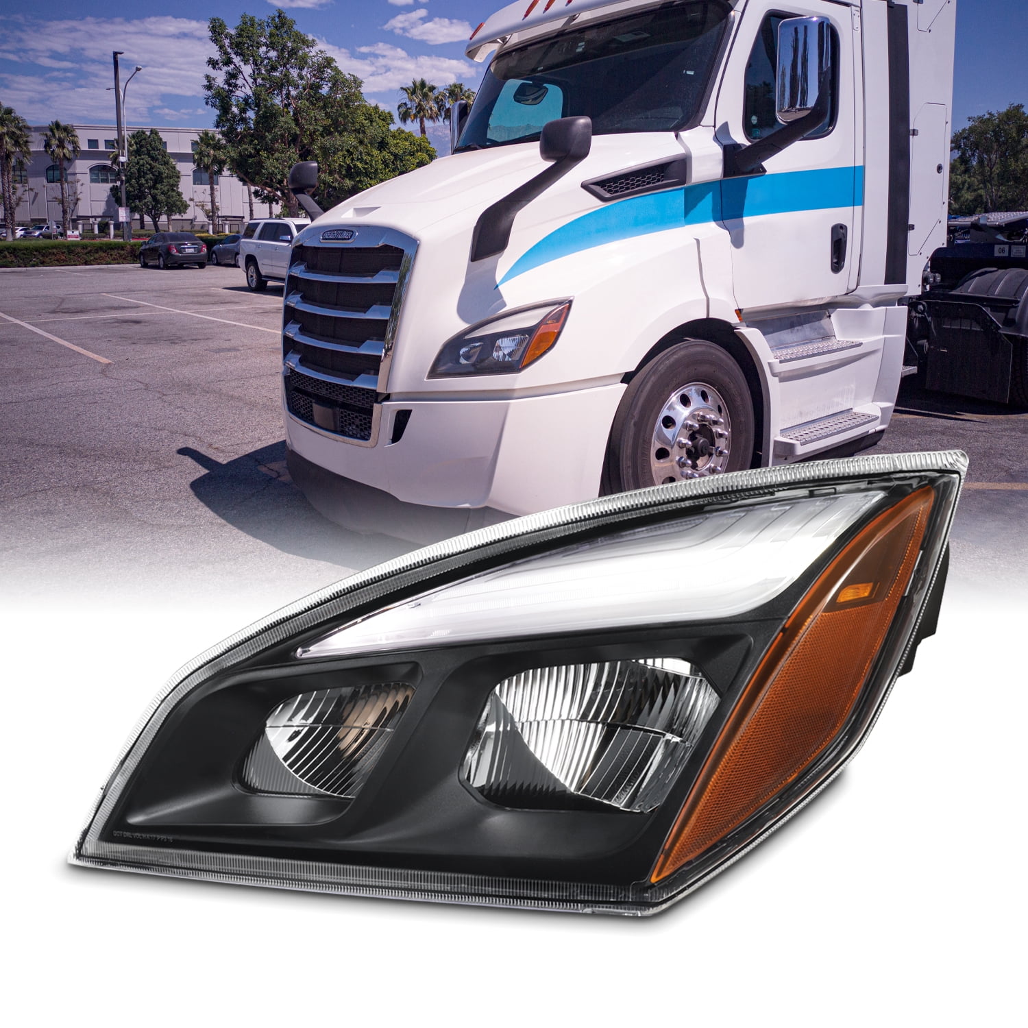 AKKON - Fits 2018-2023 Freightliner Cascadia 113 116 125 126 OE Full ...
