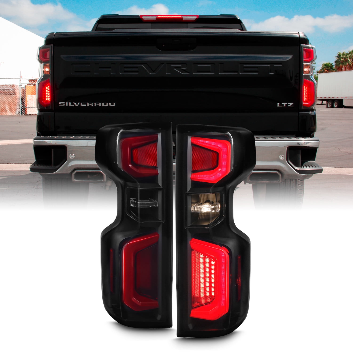 AKKON - Fits 2019-2023 Chevy Silverado 1500 2500HD 3500HD [LED Type ...