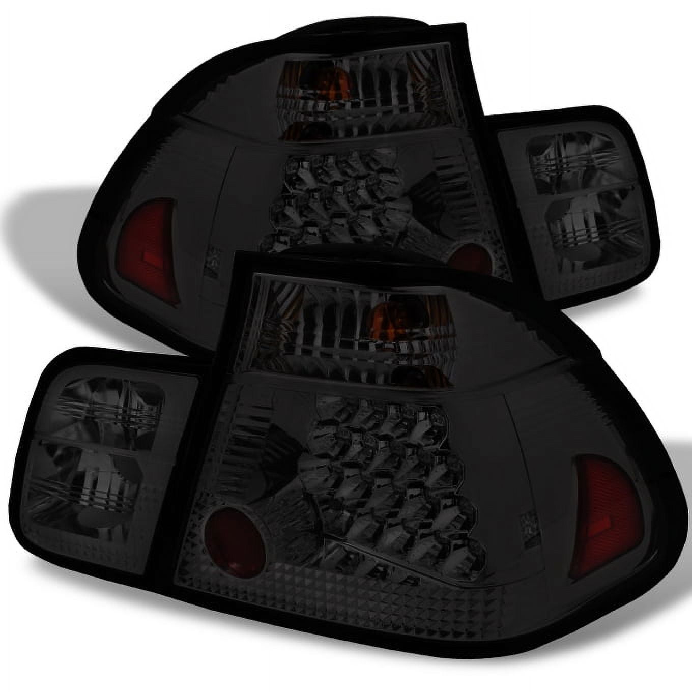 AKKON - For 02-05 BMW E46 3-Series 4 Doors Sedan Smoke Smoked Light ...