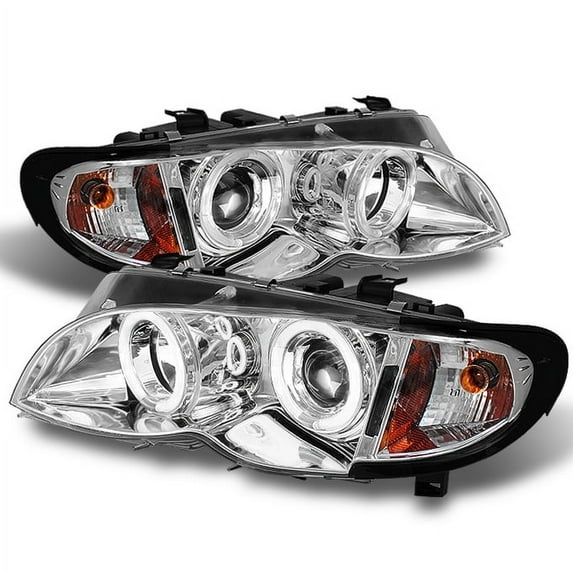AKKON - BMW E46 3-Series 4Dr Sedan/Wagon 02-05 Chrome Halo LED ...