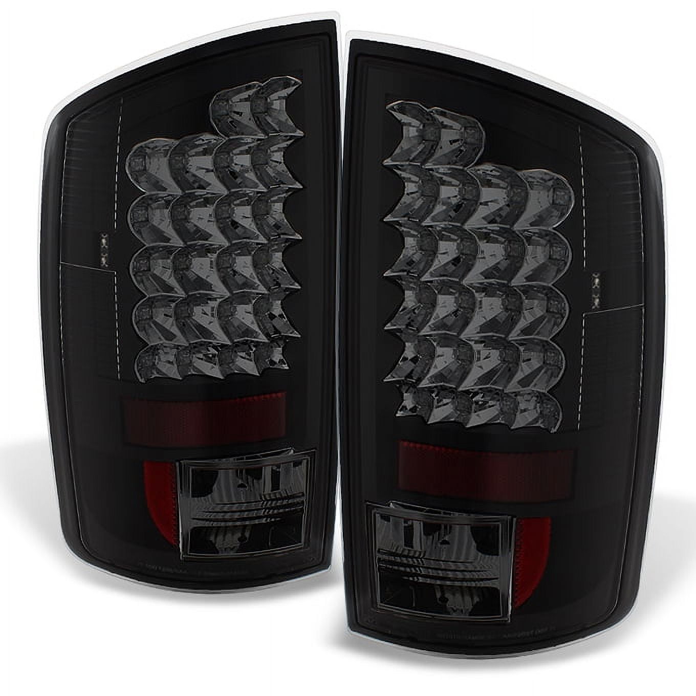 AKKON LED Tail Lights, Black Smoke Housing, Fits 2002-2006 Dodge Ram ...