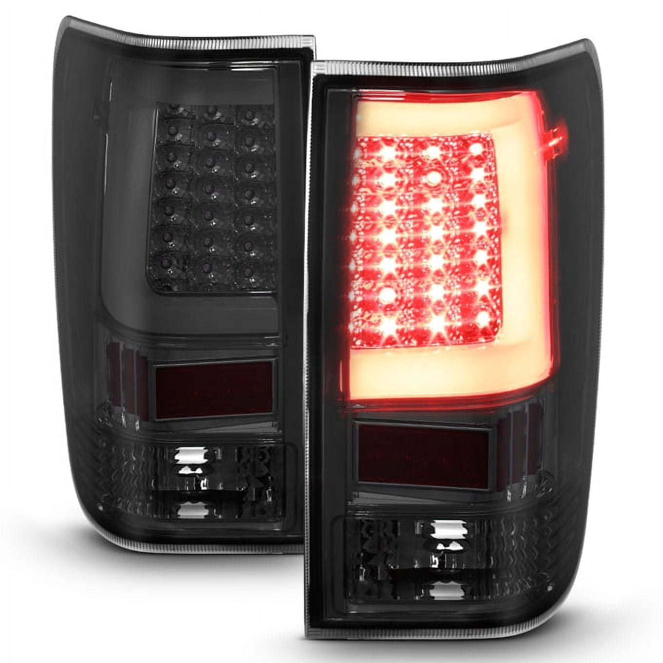 AKKON - For 04-15 Nissan Titan Pickup Smoked Lens C-Shape LED Tube Tail ...