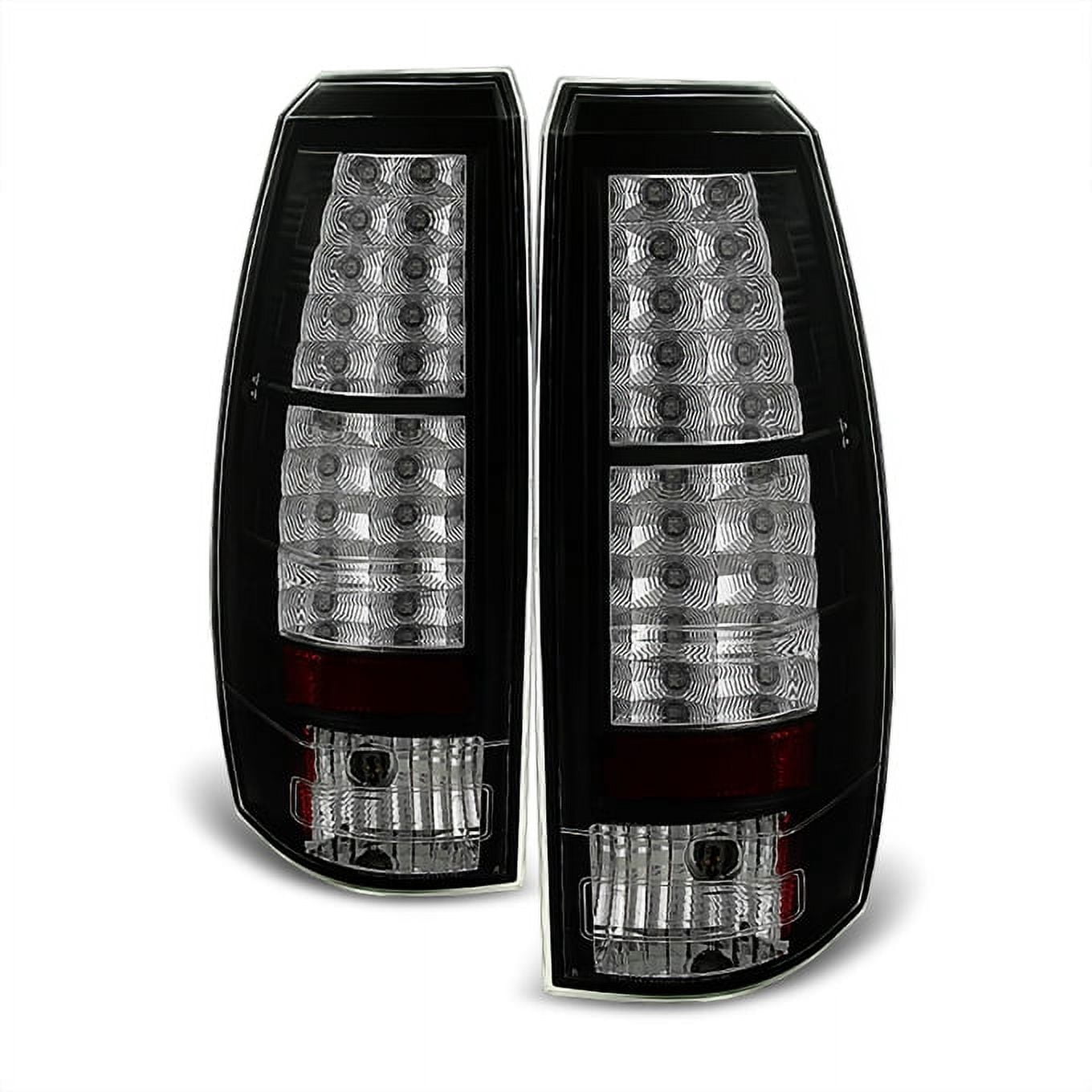 AKKON - For 07-13 Chevy Avalanche Pickup GMT800 Rear Black LED Tail ...