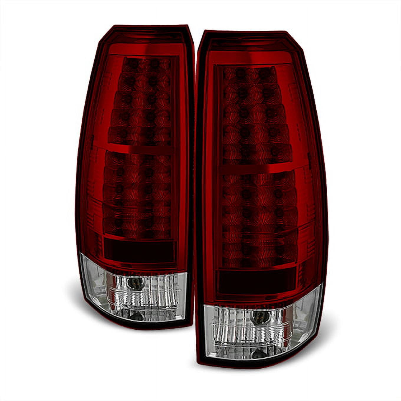 AKKON - For 07-13 Chevy Avalanche Pickup GMT800 Red Clear LED Tail ...