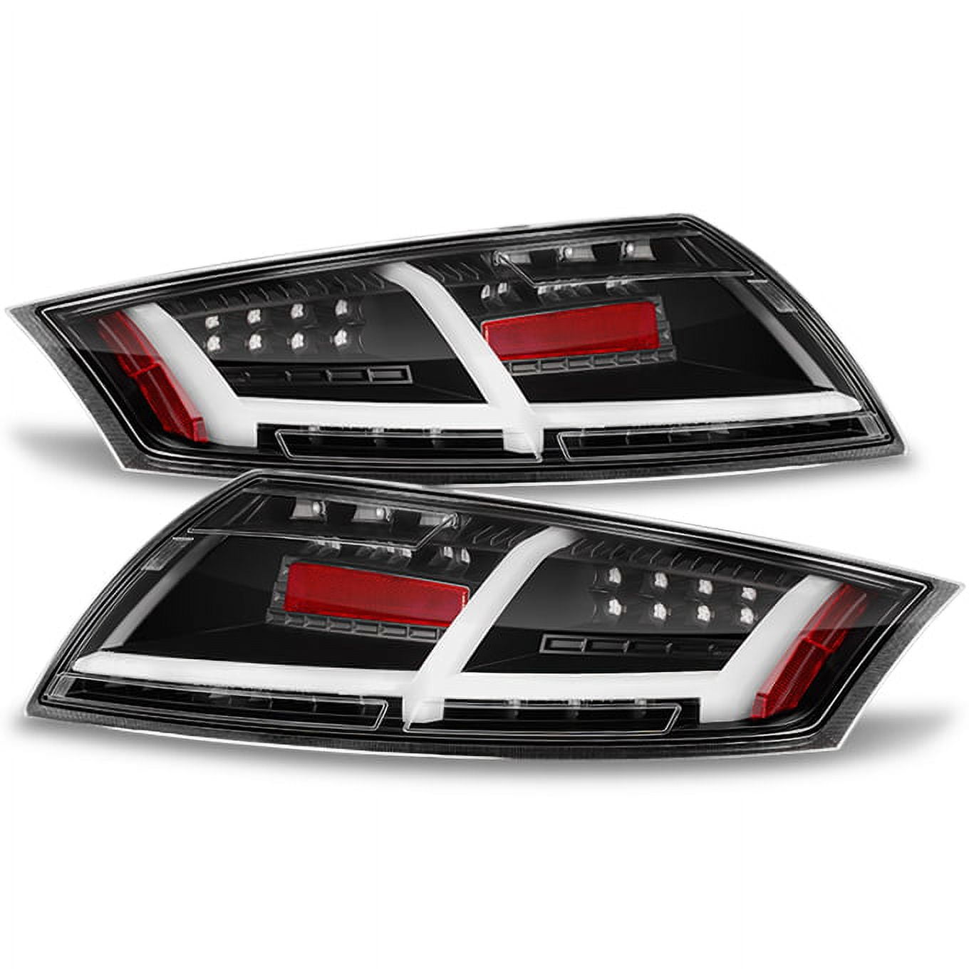 AKKON - For 07-14 TT TT Quattro 8N PQ34 Rear Black Full LED Tail Lights ...