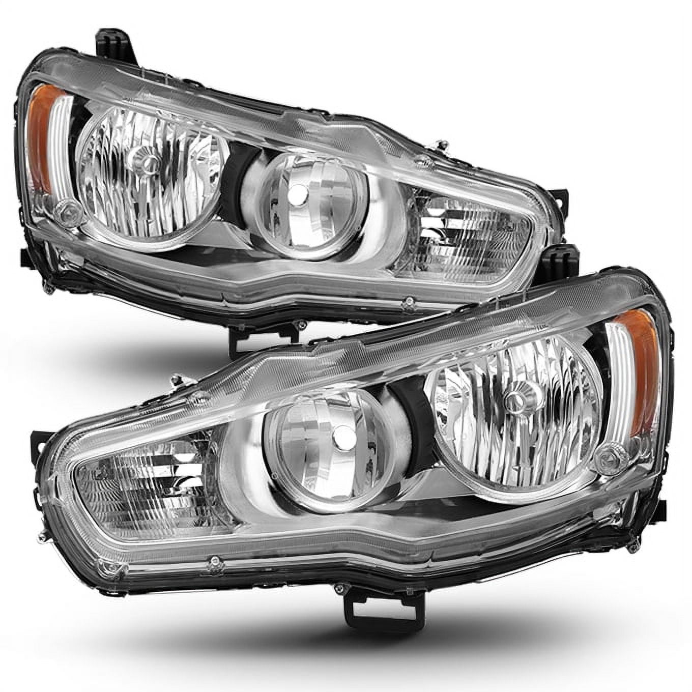 AKKON - For 08-17 Mitsubishi Lancer 08-12 Lancer Evolution Halogen Type ...