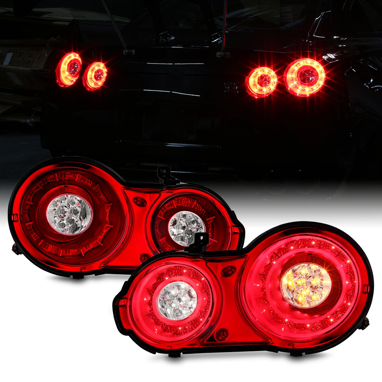 AKKON - For 09-17 Nissan GTR GT-R R35 Skyline Both Sides LED Tail ...