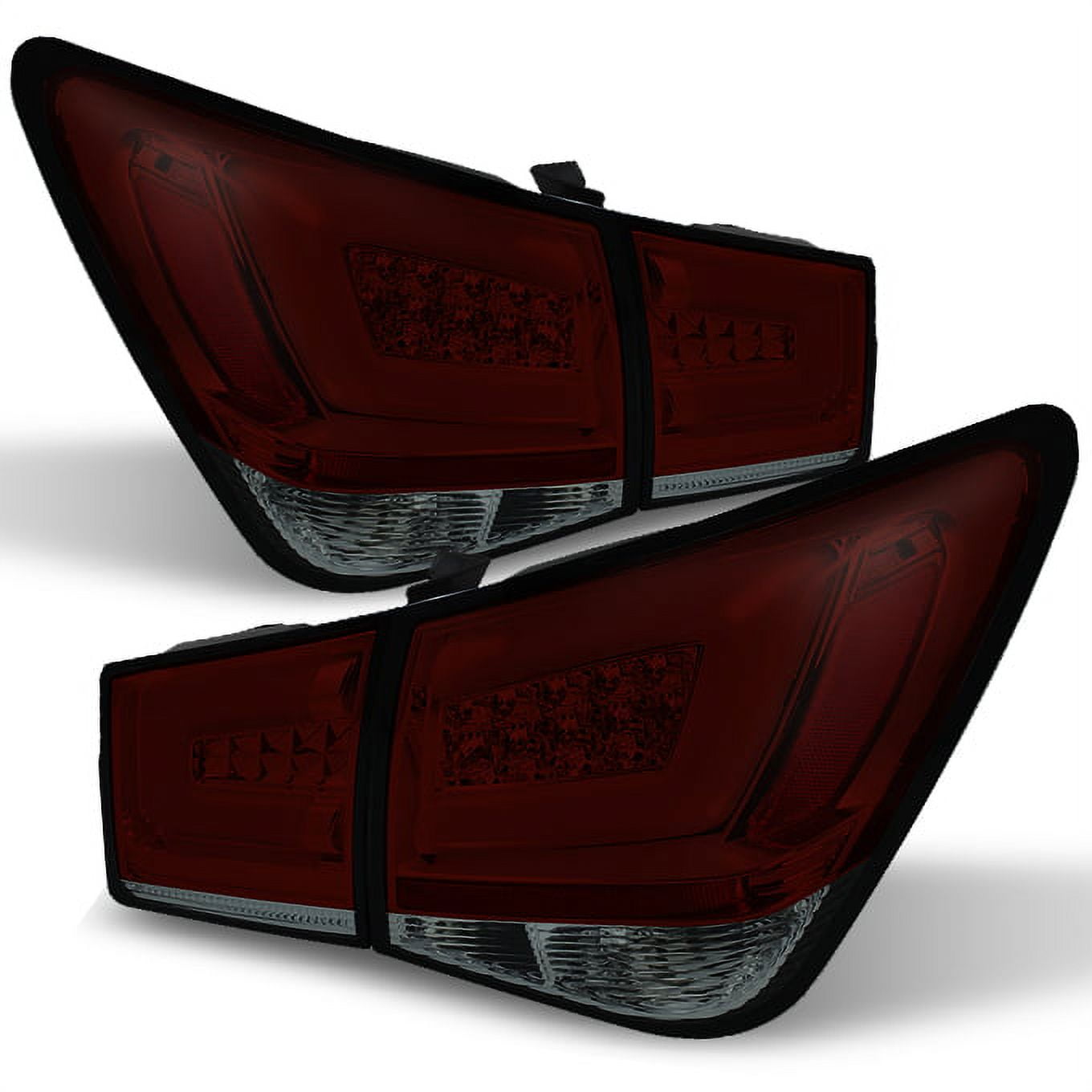 AKKON - For 10-15 Chevy Cruze 16 Limited J300 Red Smoke LED Light Tube ...