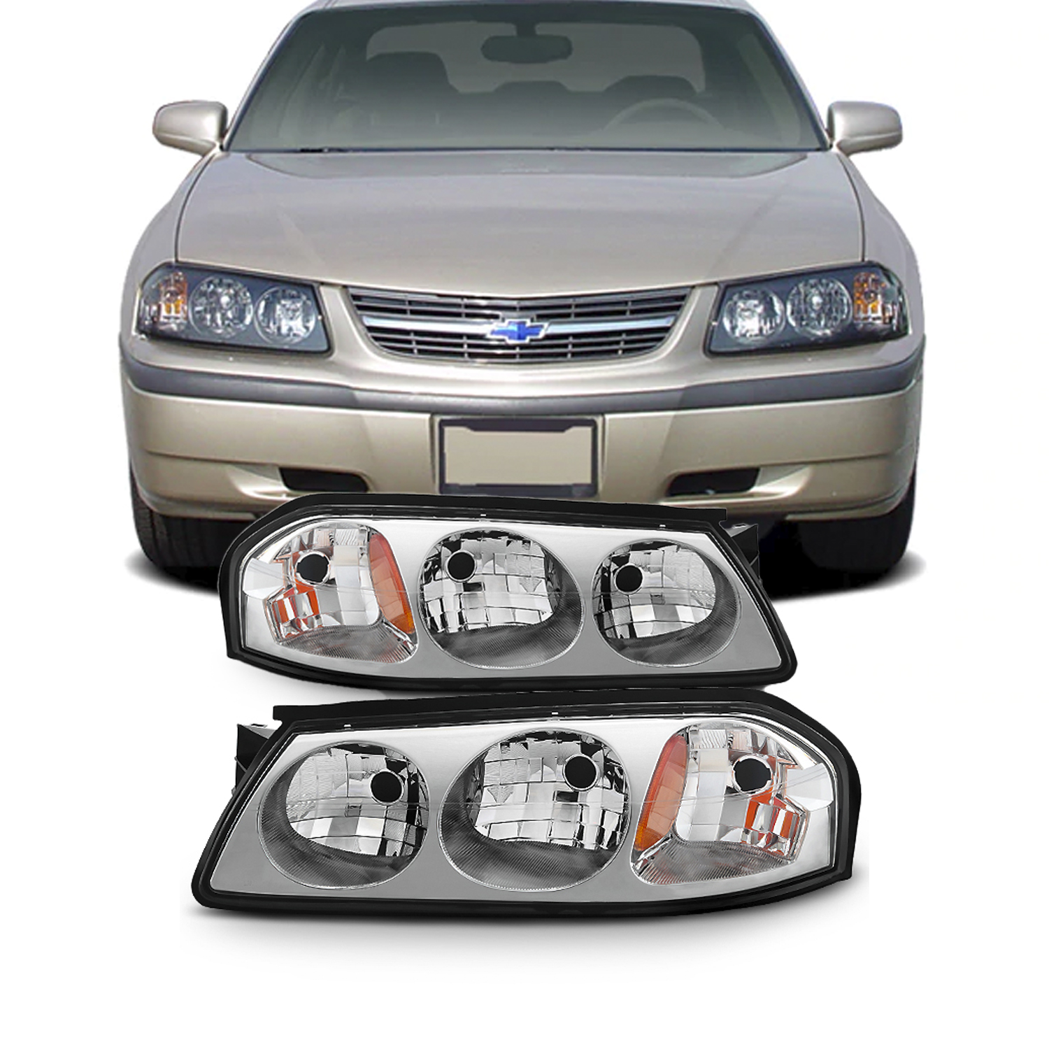 2000 2001 2002 2003 2004 2005 Chevy Impala Xenon Fog Lights Driving ...