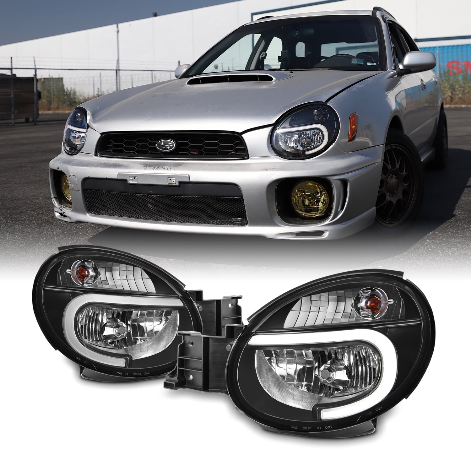 AKKON - For 2002 2003 Subaru Impreza Outback / RS / TS / WRX (Halogen ...