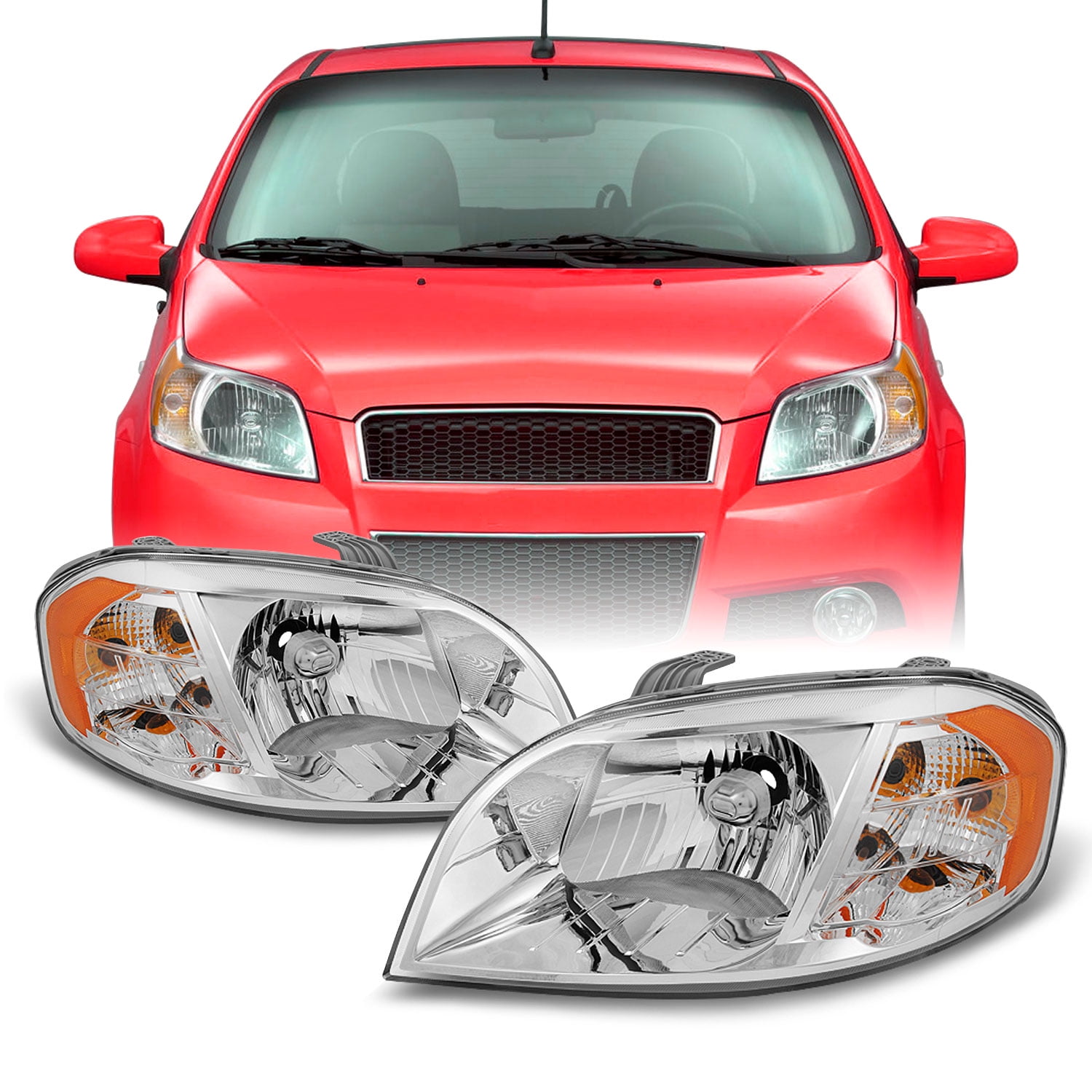 AKKON - For 2007 2008 2009 2010 2011 Chevy Aveo 4 Door Sedan LH Left ...