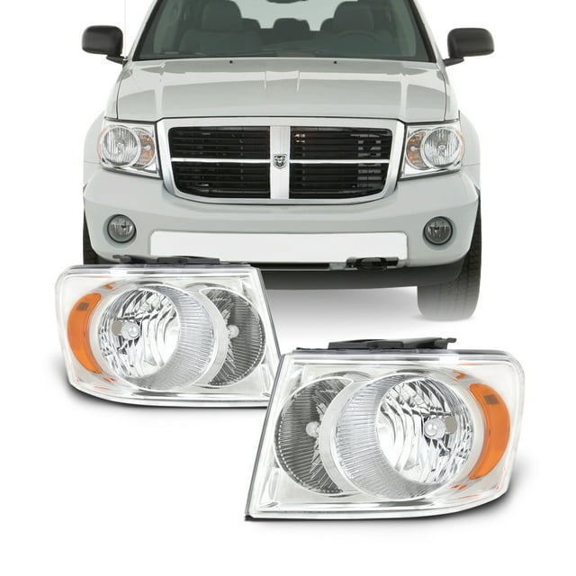 AKKON - 2007-2009 Dodge Durango Headlights Assembly, Front Lamps Pair ...