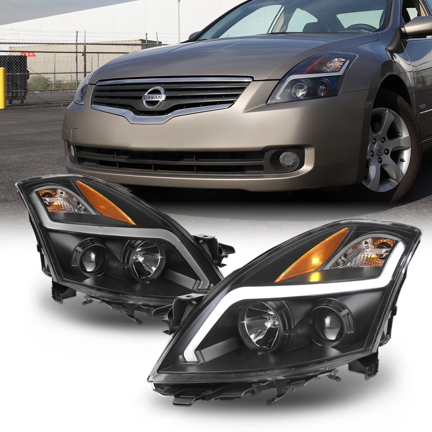 AKKON - For 2007 2008 2009 Nissan Altima 4-Door Sedan LED Strip ...